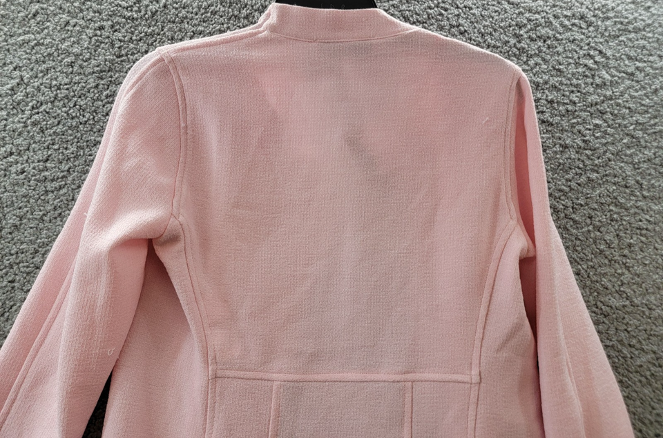 Kasper Draped Open-Front Jacket Women's XS Tutu Pink Solid Long Sleeve ...