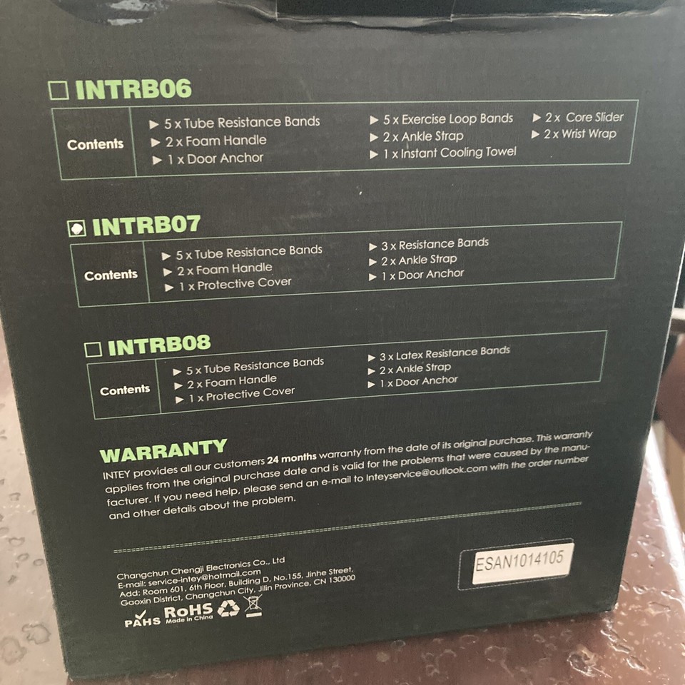 INTEY 15 PCS Resistance Bands with Handles Door Anchor, Exercise Bands ...