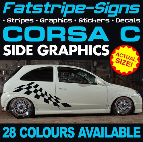 to fit VAUXHALL CORSA C GRAPHICS STICKERS STRIPES DECALS OPEL VXR SXI ...
