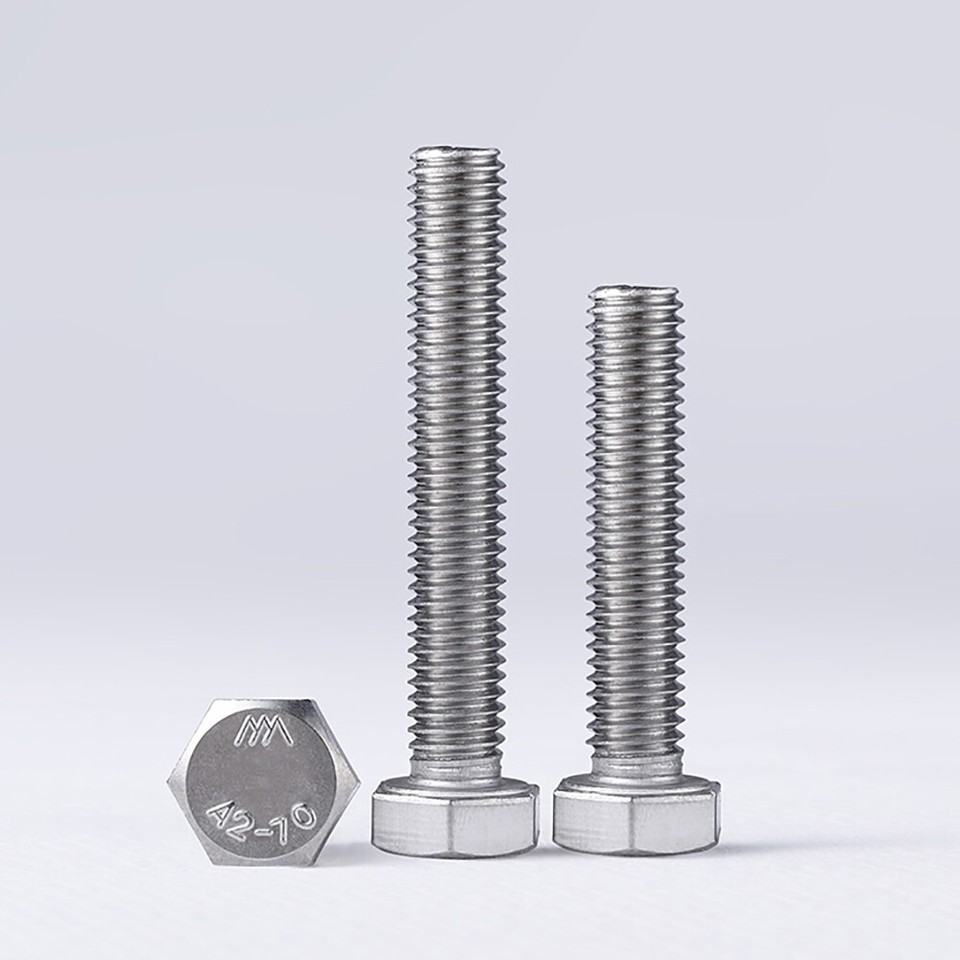 M6-6mm HEX HEXAGON HEAD SET SCREWS FULL THREADED HEXAGON BOLT A2 ...