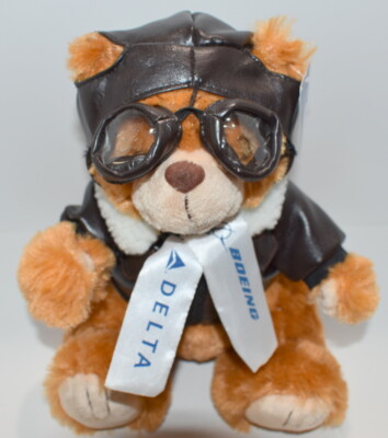 Boeing Delta Aviator Bear Large Ace Pilot 2013 Plush Stuffed Toy | eBay