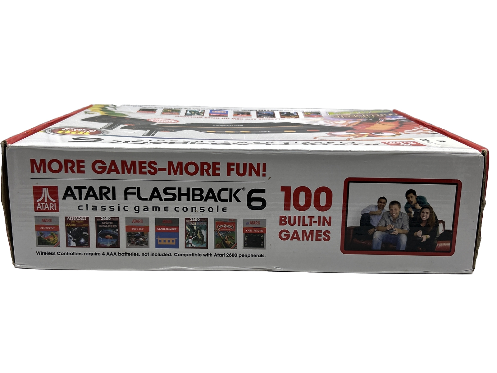 Atari Flashback 6 Classic Game System w/ 100 Built-in Games 2 Game ...