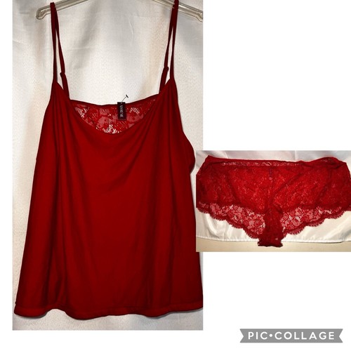NWT Adore Me Women's Persian Red Two Piece Teddy Short Set Size 4X | eBay