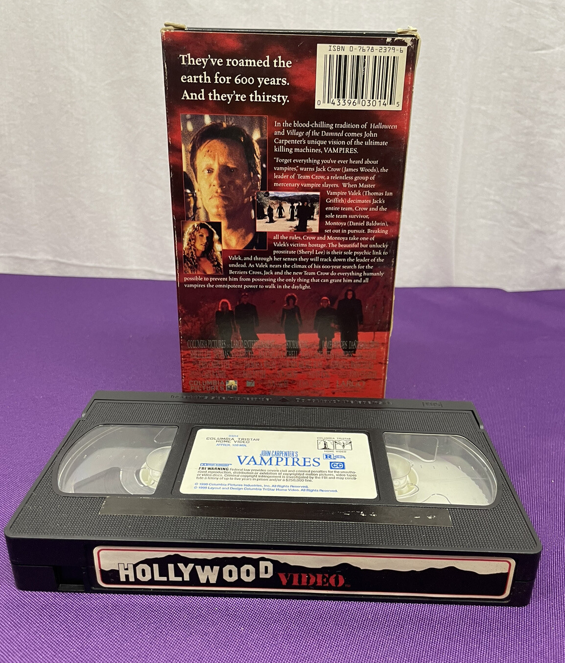John Carpenter’s- Vampires VHS, 1999, Horror Rated R 43396030145| eBay
