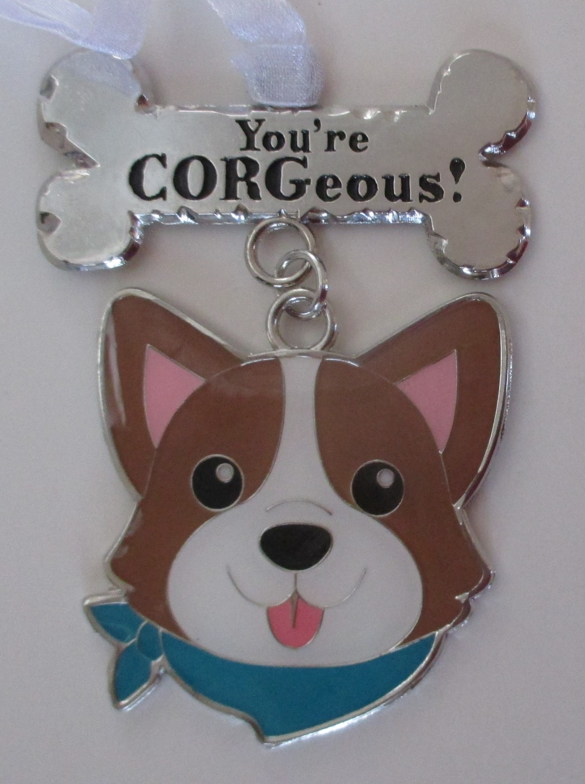 X4 You are adorabull bull dog PAWSITIVELY YOURS DOG ORNAMENT Ganz for ...