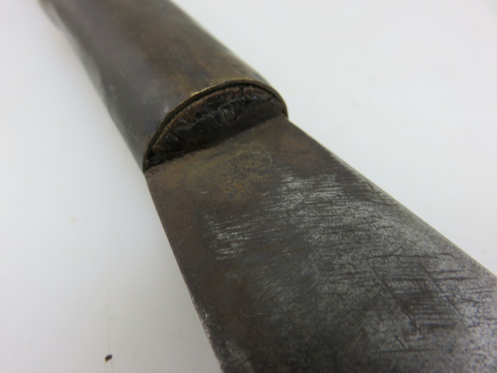 Asian Thai Enep Knife With Wood Handle And Sheath 8.5" Long Blade ...