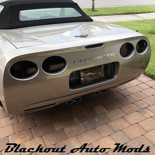 Corvette C5 1997-2004 Rear Tail Light Blackout Kit 9 Pcs Smoke Vinyl ...