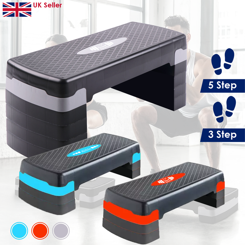 Aerobic Stepper Adjustable Height 2-3-5 Levels Exercise Stepper for ...