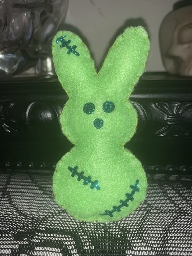 Zombie Felt Peep Bunny, Easter Decor, Gothic, Tiered Tray | eBay