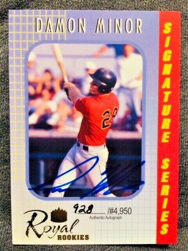 2000 Royal Rookies Signature Series #22 Damon Minor Auto Autograph Card ...