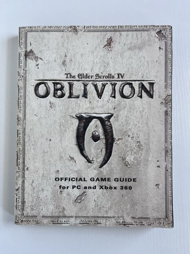 ELDER SCROLLS IV OBLIVION Paperback official Game Guide PC XBox ...