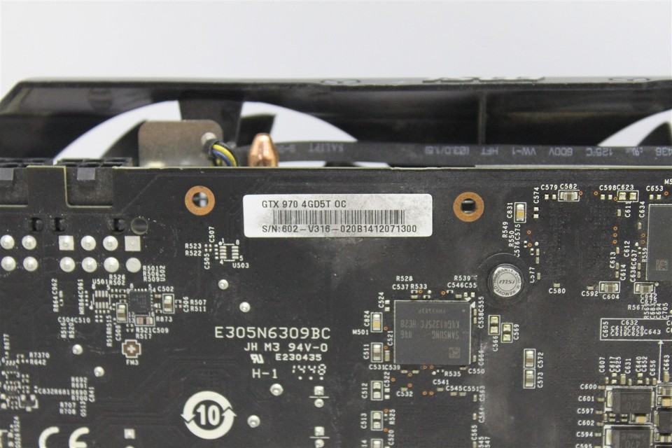 MSI NVIDIA GeForce GTX 970 OC 4GD5T 4GB GDDR5 PCIE x16 3.0 Graphics ...