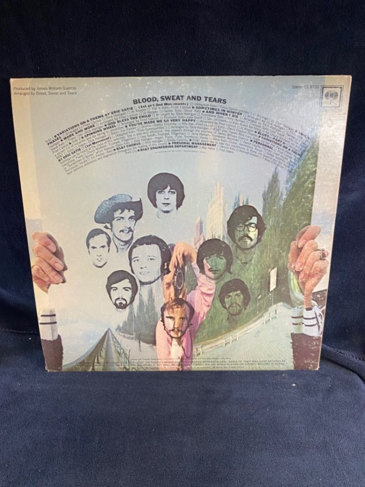 Blood Sweat Tears Self Titled Album Vinyl LP 1968 Columbia 360 Sound ...