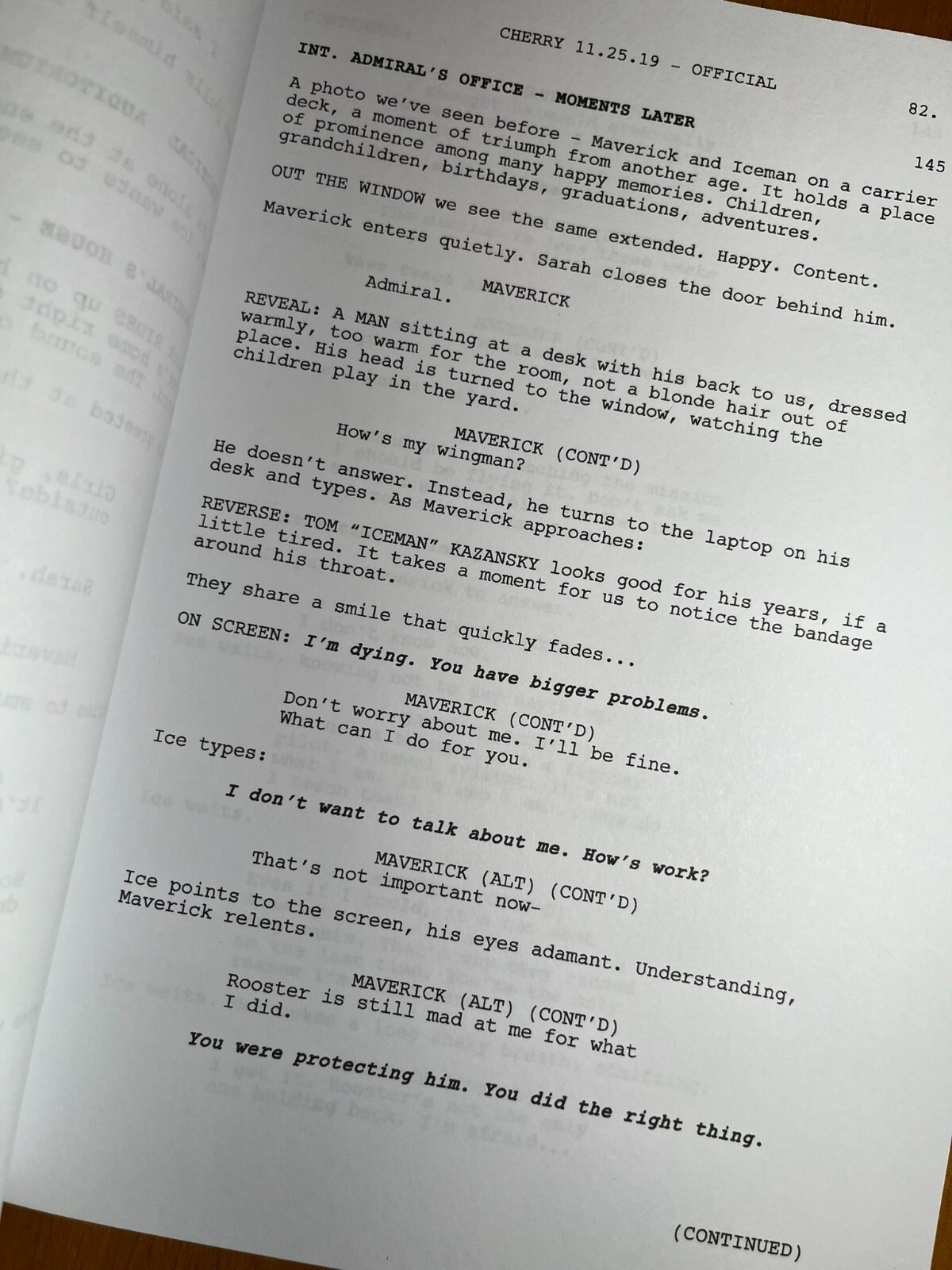 Top Gun: Maverick Script Cast-Signed- Autograph Reprints- 169 Pages | eBay