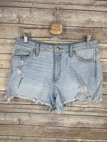 Universal Thread Size 10/30 High Rise Shortie Denim Distressed Shorts ...