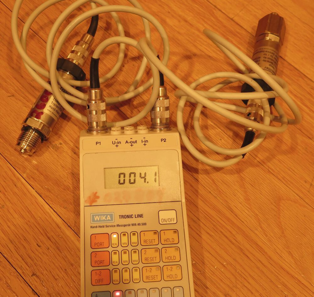 Wika Tronic Line Field Service Instrument 909.40.500 w/ Pressure ...