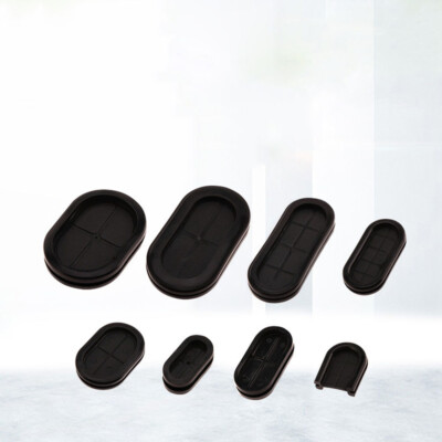 Synthetic Rubber Oval Shape Closed Grommets Double-Sided Cable Bung ...