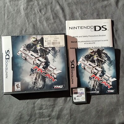 MX vs. ATV Reflex Nintendo DS Game Motorcross Racing (2009) THQ CIB ...