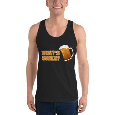 Mens Beer Drinking "What's Sober" Barney Gumble Classic tank top Sizes ...
