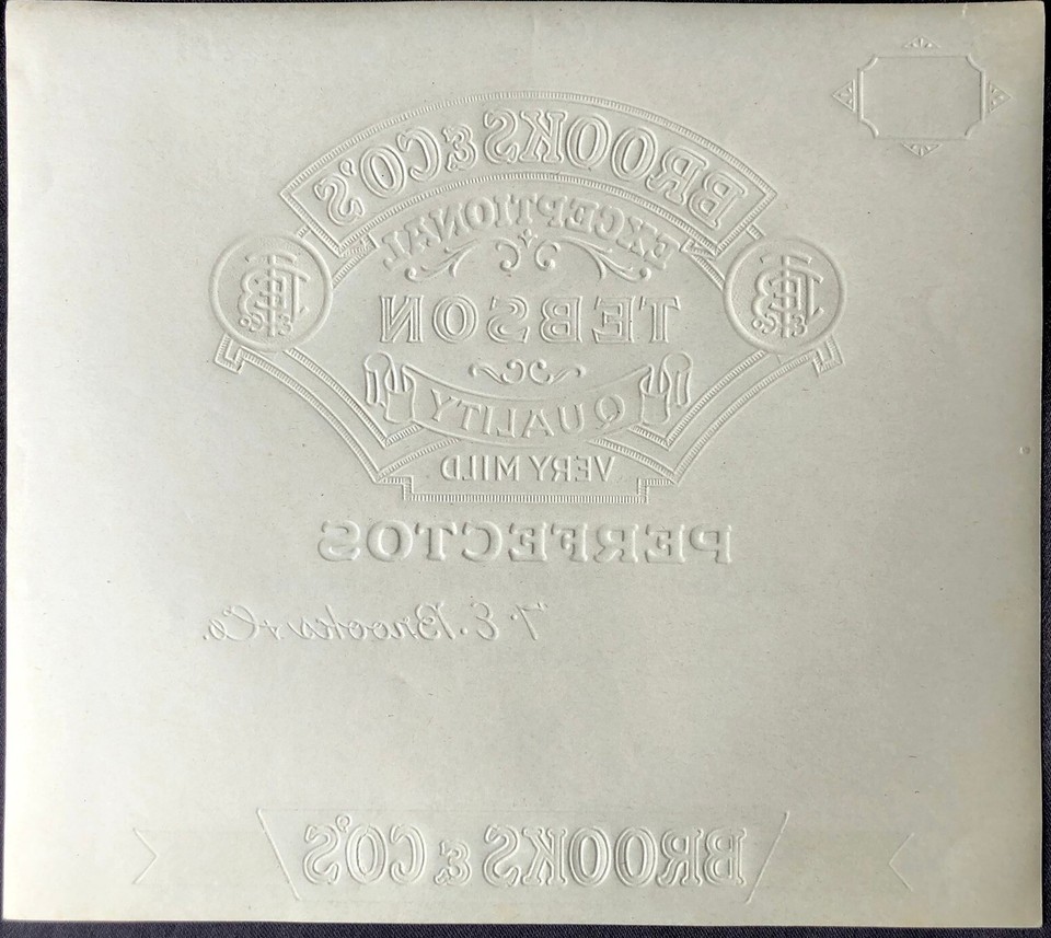 Antique Original Brooks & Co's Embossed Cigar Crate Label - Unused | eBay