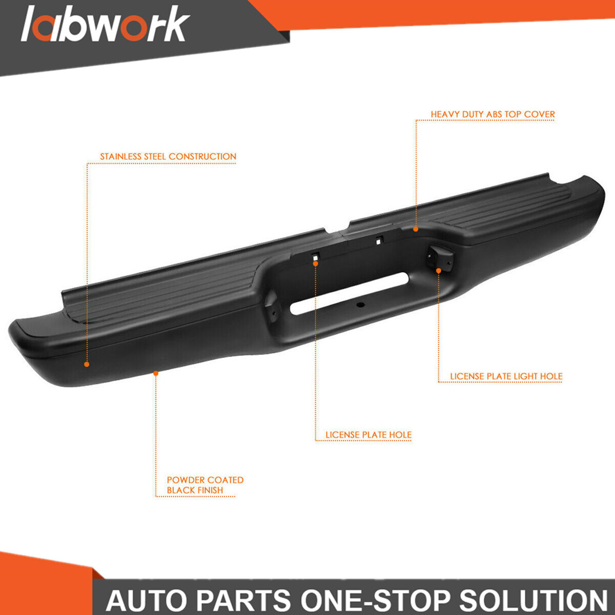 Labwork Rear Steel Step Bumper Assembly For 1995-2004 Toyota Tacoma ...