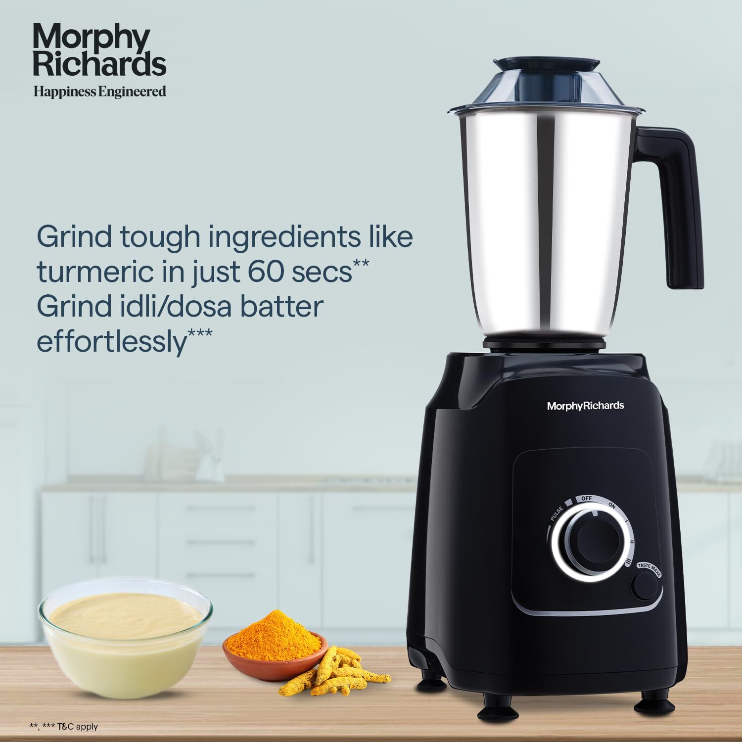 Morphy Richards GrindPro Maxx 4 Jar 1000W Mixer Grinder (Black) + Free ...