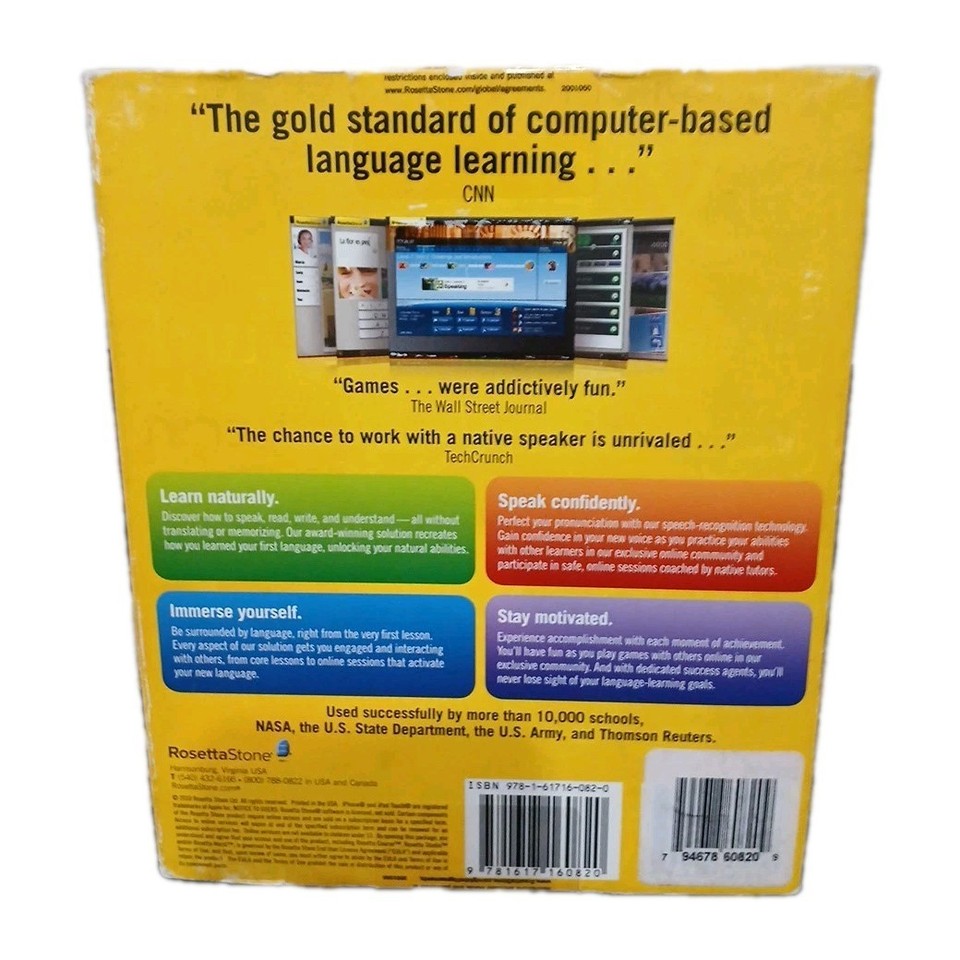 Rosetta Stone Espanol Spanish Latin America Level 1 Set Learning New ...