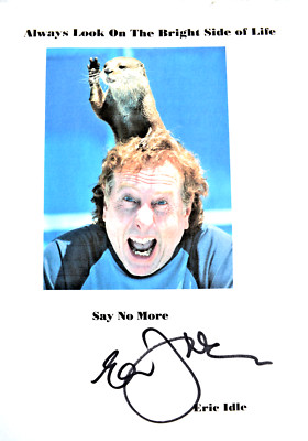 Eric Idle Monty Pytho Genuine, Hand-signed, Autograph on Promo Paper ...