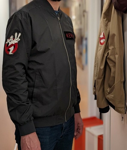 GHOSTBUSTERS 2 Custom Flight Jacket All Adult Sizes Name Patches (II ...