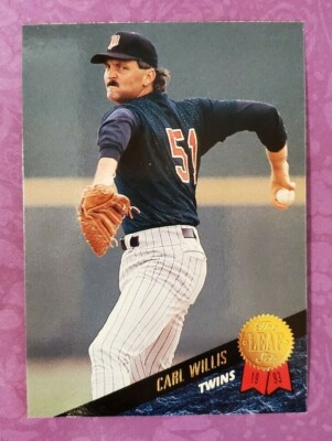 1993 Leaf #164 Carl Willis Minnesota Twins Baseball Card - PC Quality ...