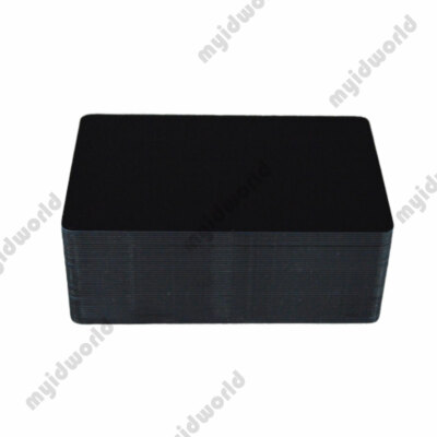 Black PVC Cards, CR80.30 Mil, Credit Card Size - USA - 100 Pack | eBay