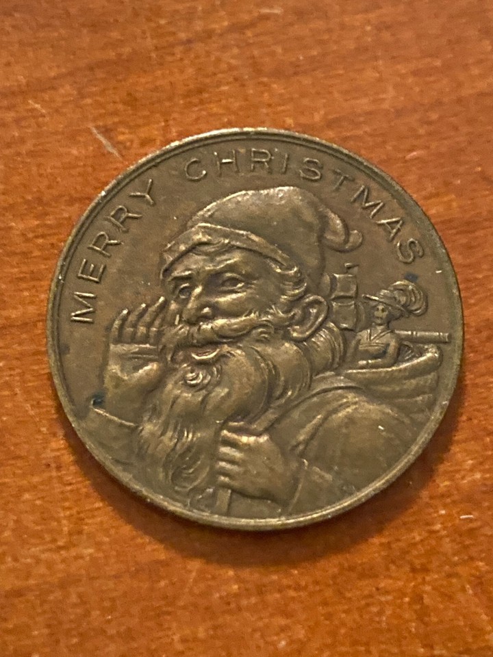 Shenandoah Pennsylvania Christmas Trade Token Sol Levit Jeweler Santa ...