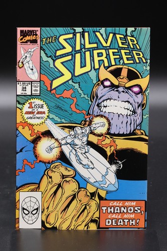 Silver Surfer (1987) #34 Ron Lim Cover & Art Jim Starlin Rebirth of ...