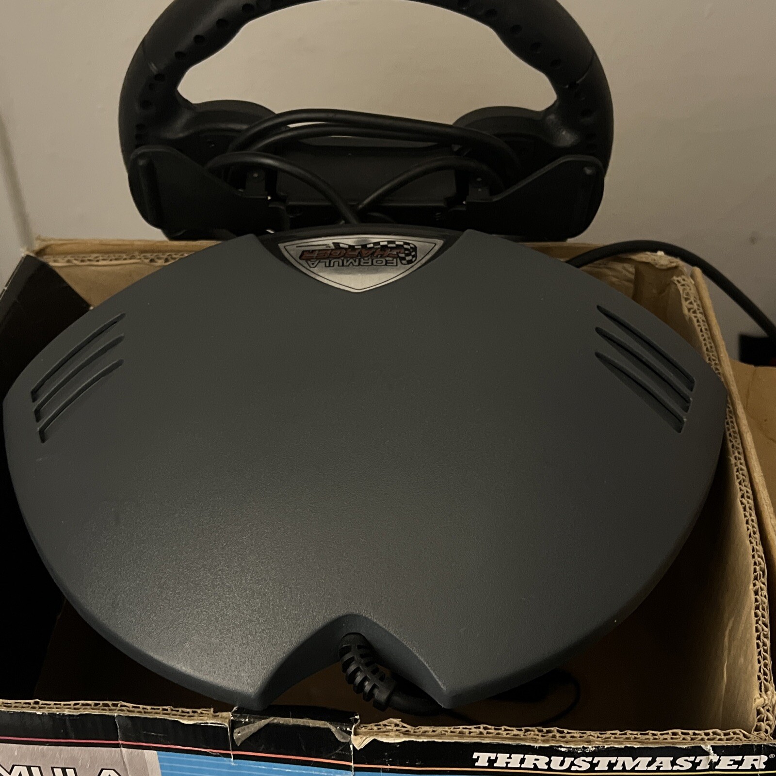 Vintage 1998 TM Thrustmaster Formula Charger Steering Wheel boxed | eBay UK