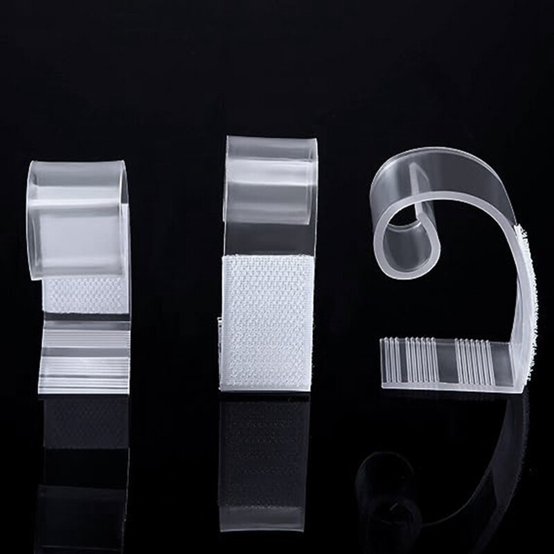 25 Pieces Table Skirting Clips Plastic Tablecloth Clips with Hook and ...