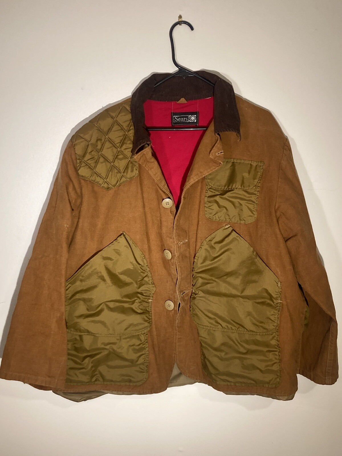 Vintage 70s Sears Duck Hunting Jacket L Large - Gem