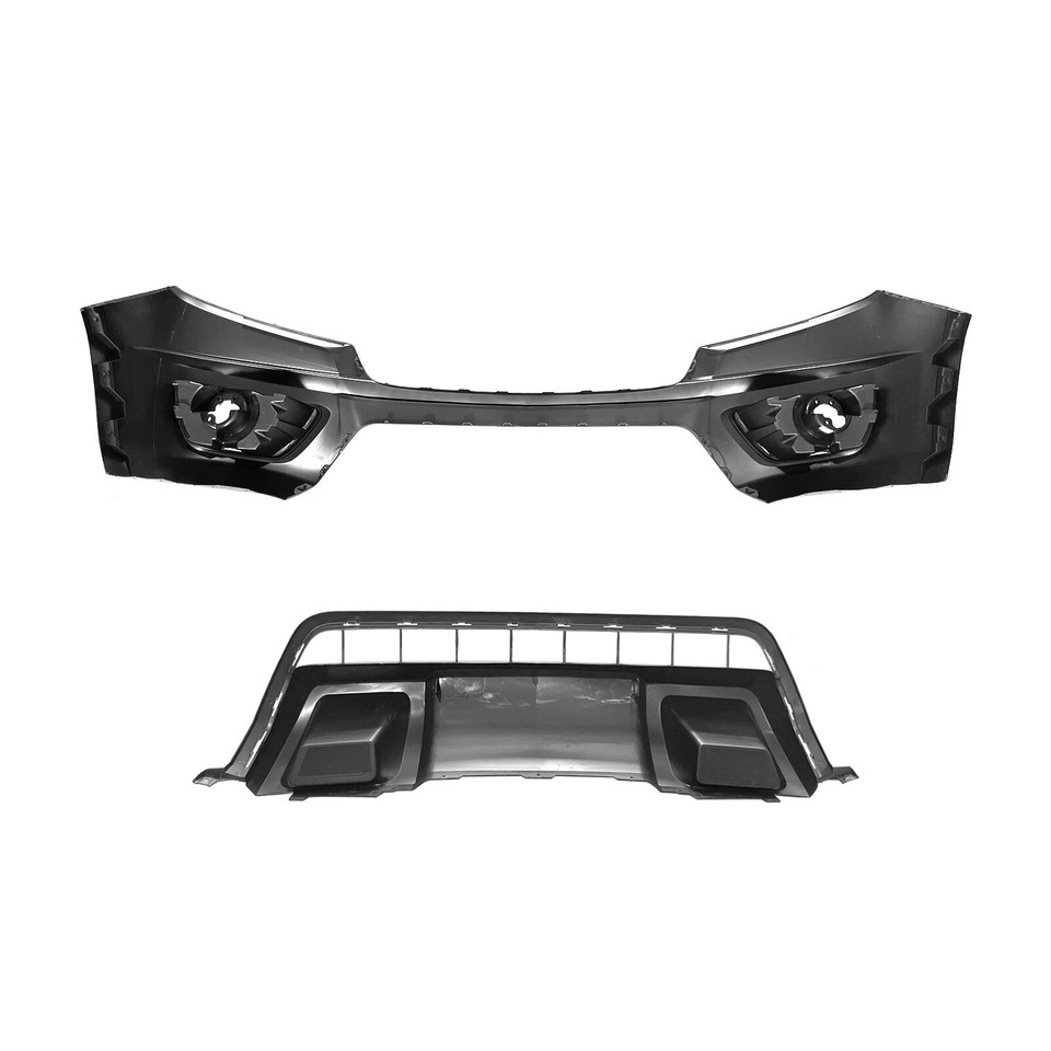 For 2015-2020 Chevy Colorado New Front Upper Bumper Cover & Skid Plate ...