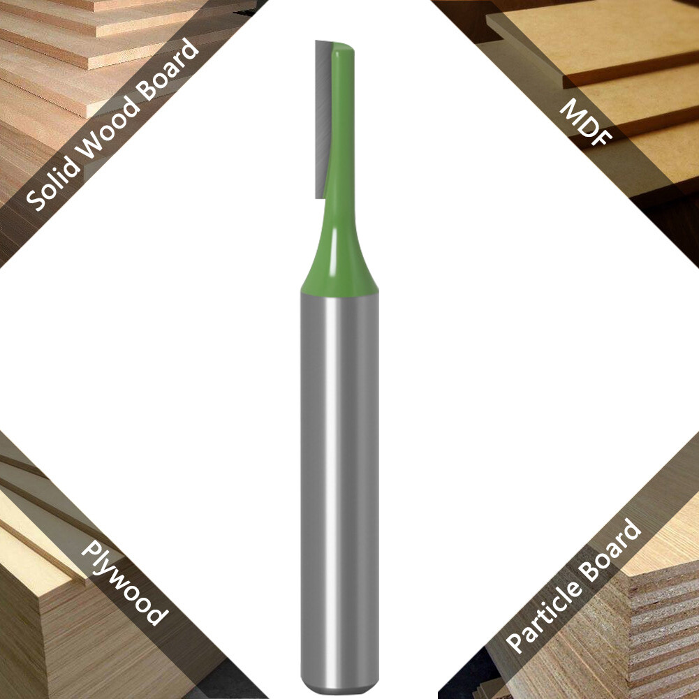 6mm Shank Single Double Flute Straight Router Bit Milling Cutter (3x13 ...