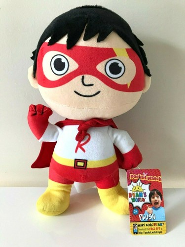 Ryan’s World RYAN Large 12'' Plush Red Titan Super Hero Ryan Stuffed ...