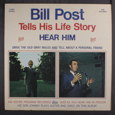 BILL POST: tells his life story DJB 12" LP 33 RPM | eBay