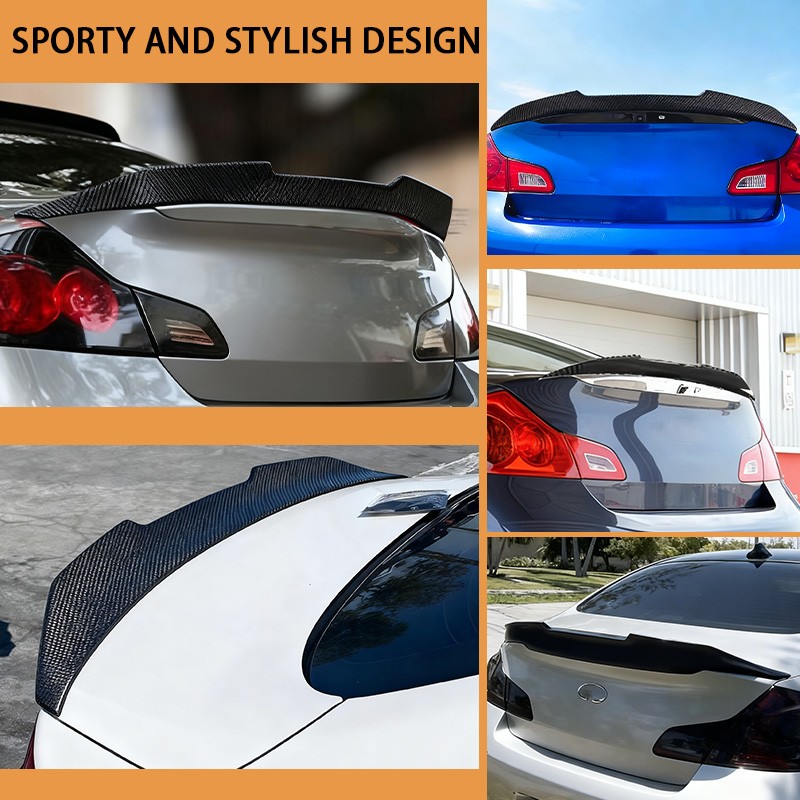 For Infiniti G35 G37 4-Door Sedan PSM Rear Trunk Spoiler Wing Lip ...