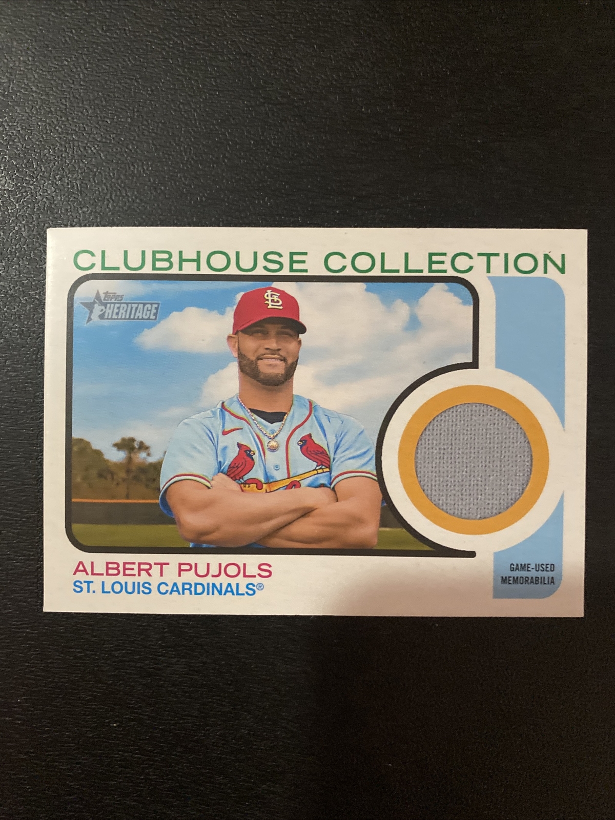 2022 Heritage High Number - Clubhouse Collection Relic - ALBERT PUJOLS ...