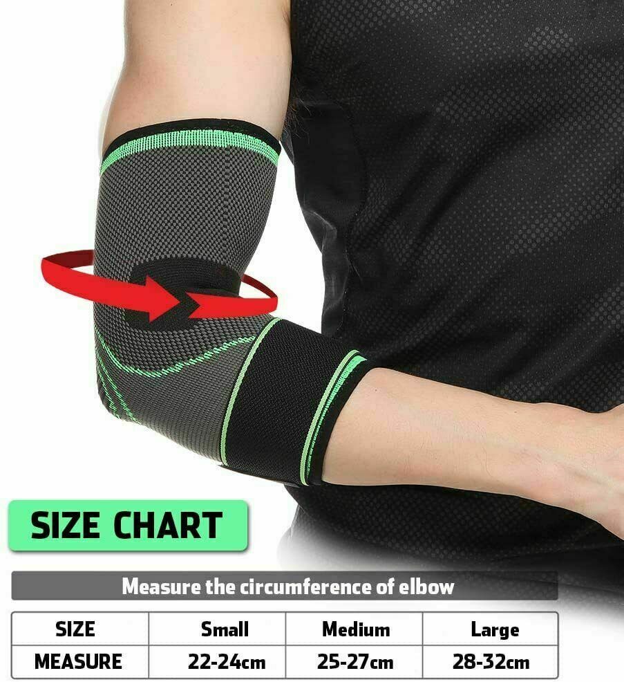 🔥TOP PRO ELBOW PRO SUPPORT Brace Tennis Golfer GYM Arthritis Arm ...