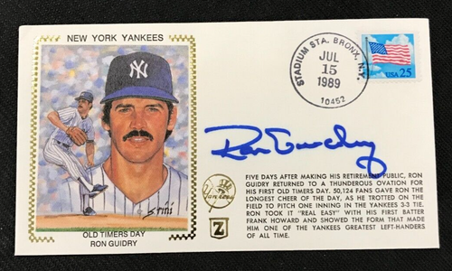 Ron Guidry Signed First Day Envelope AUTO Cachet #49 NY Yankees 1978 Cy ...