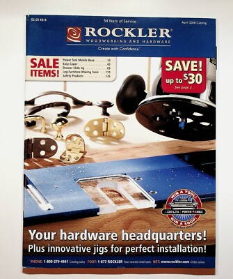 2008 April Rockler Woodworking Hardware Cabinet Professional Pricing ...