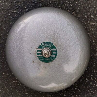 Vintage Faraday UNI-PACT Fire Alarm School Bell Made in USA Antique 10 ...