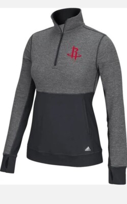 Houston Rockets adidas Women's Twist Half-Zip Climalite Pullover Jacket ...