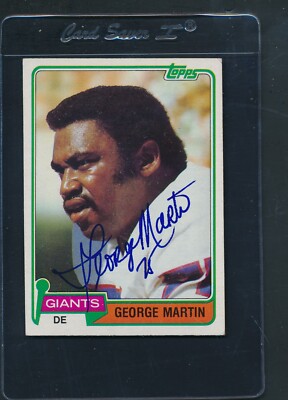 1981 Topps #225 George Martin Giants Signed Auto *E2117 | eBay