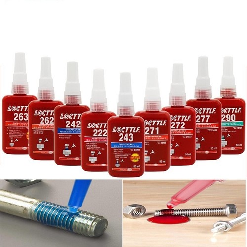 Loctite Thread Lock 50ml Blue Bolt Stud Fast Fix Screw Glue Nut ...