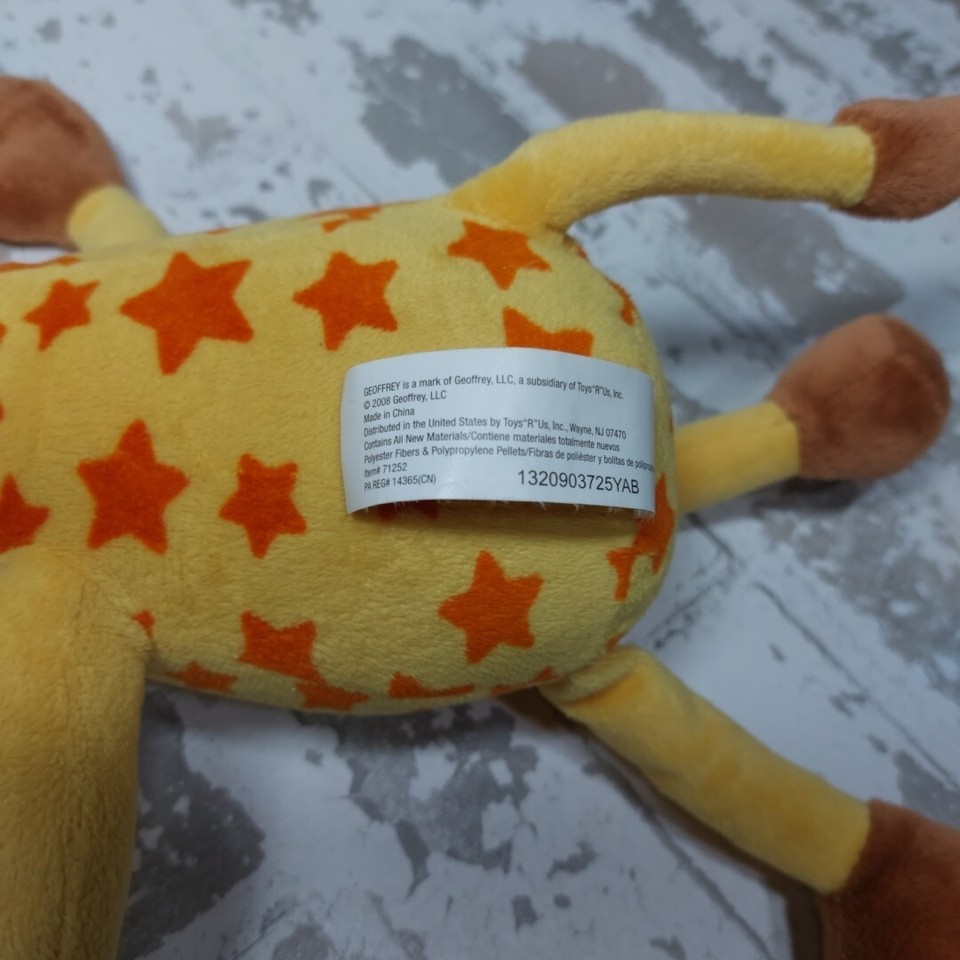 Geoffrey Giraffe Stuffed Plush Animal Toysrus Toys R Us 2008 | eBay